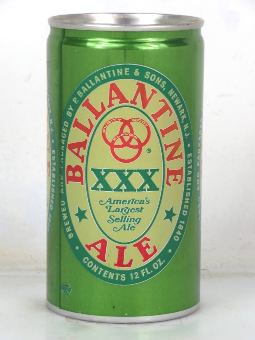 Item #101017 1970 Ballantine Ale Tab Top Can T36-24v2