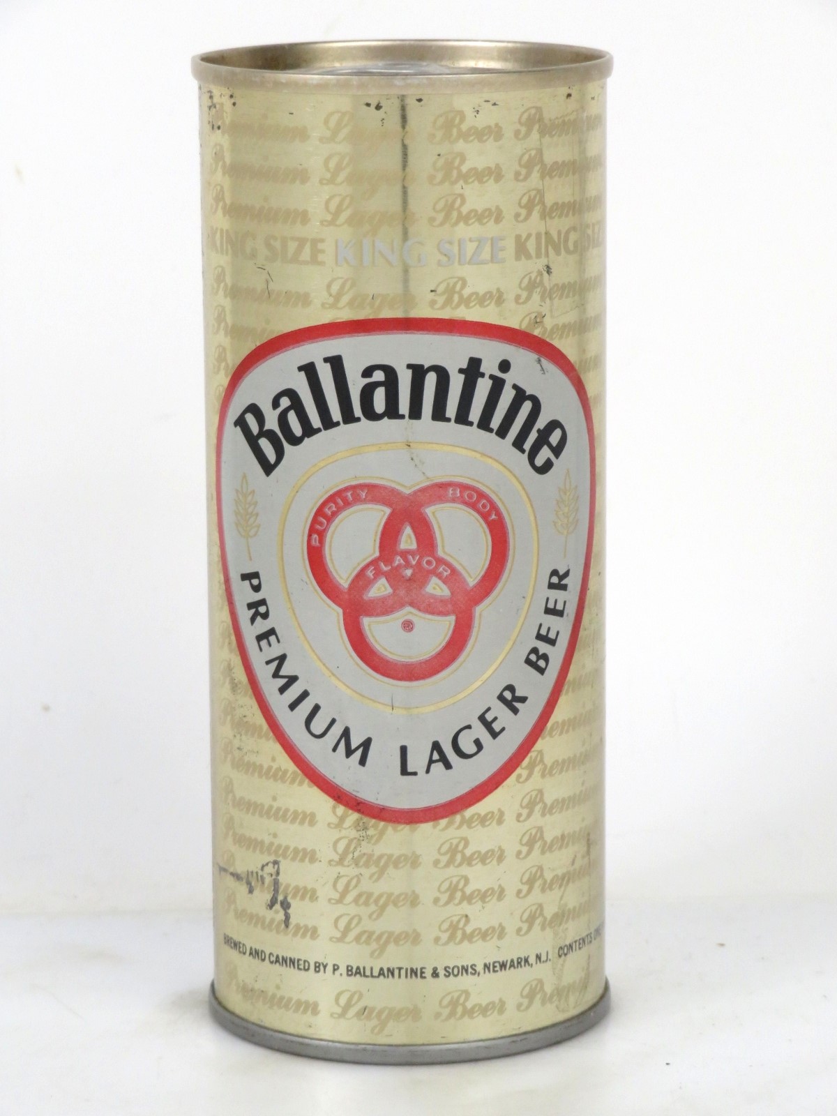 Item #14166 1970 Ballantine Premium Lager Beer Tab Top Can T138-31
