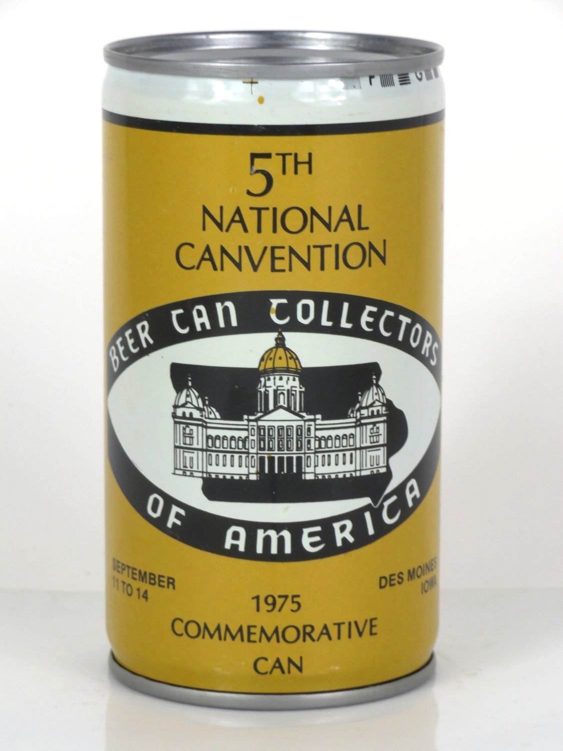 Item #5068 1975 BCCA 1975 Canvention Des Moines, Iowa Tab Top Can T207-34v1