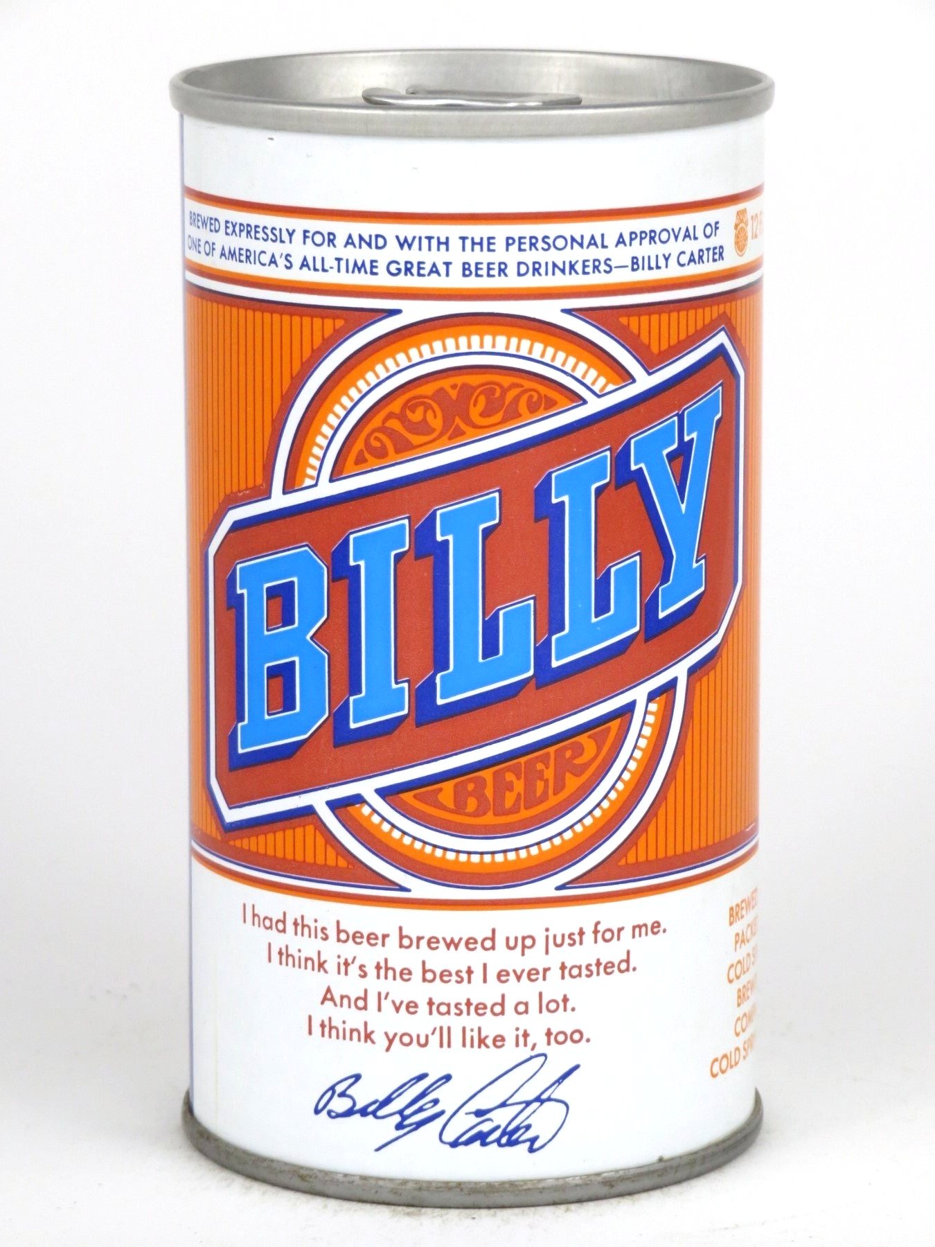 Item #11200 1978 Billy Beer Tab Top Can T40-05.2