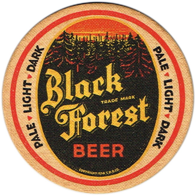 Item #90312 1934 Black Forest Beer Coaster OH-CHB-2