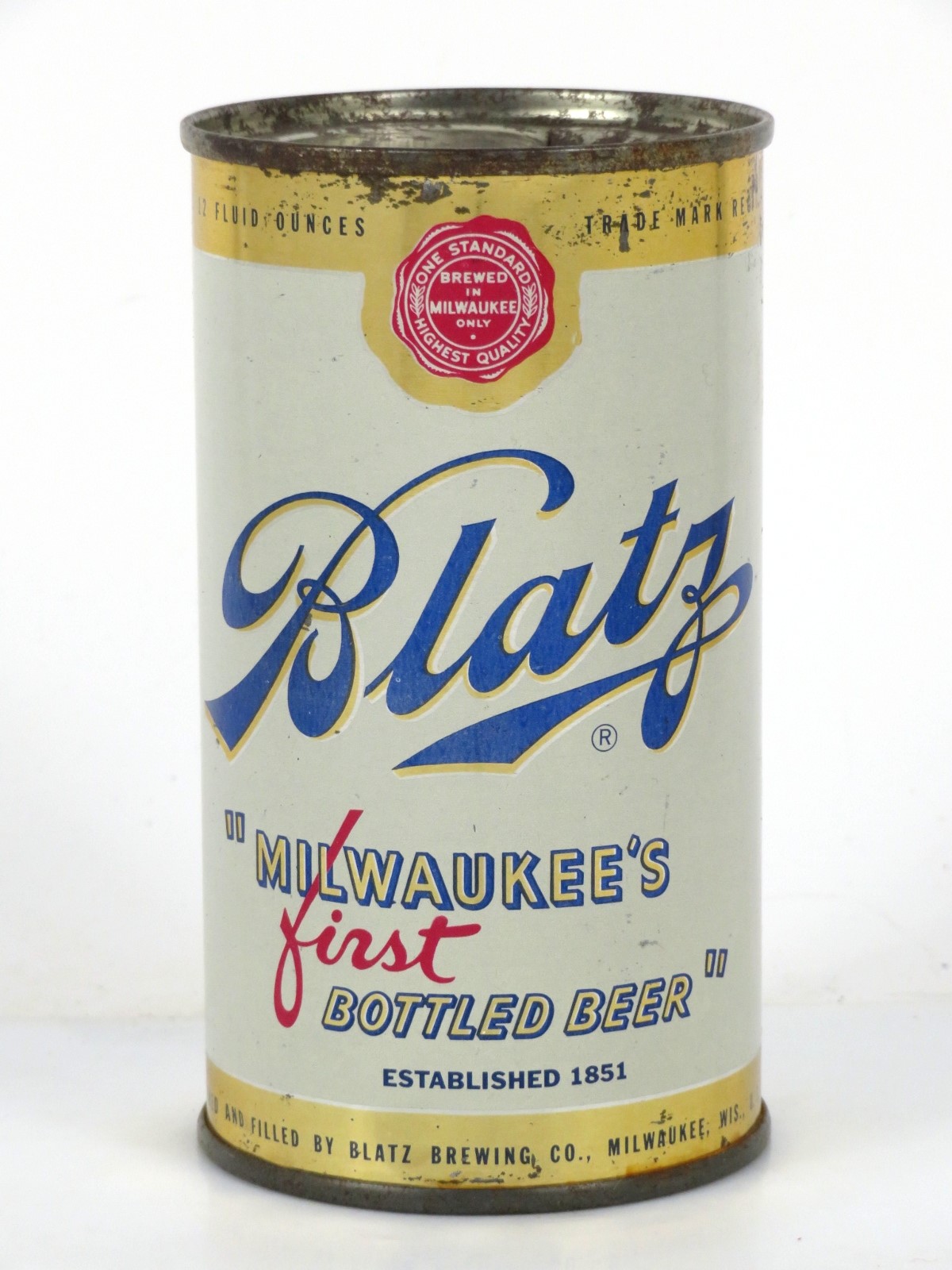 Item #18694 1950 Blatz Beer Flat Top Can 39-10v1.2