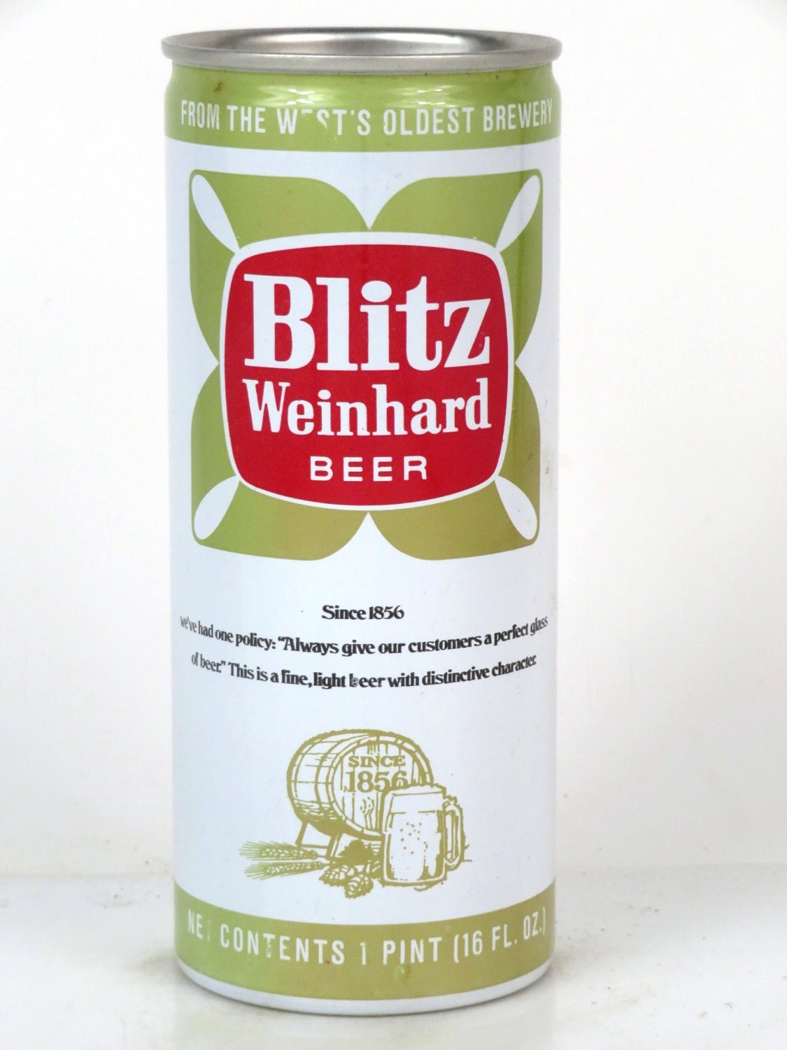Item #909 1973 Blitz Weinhard Beer Tab Top Can T145-21
