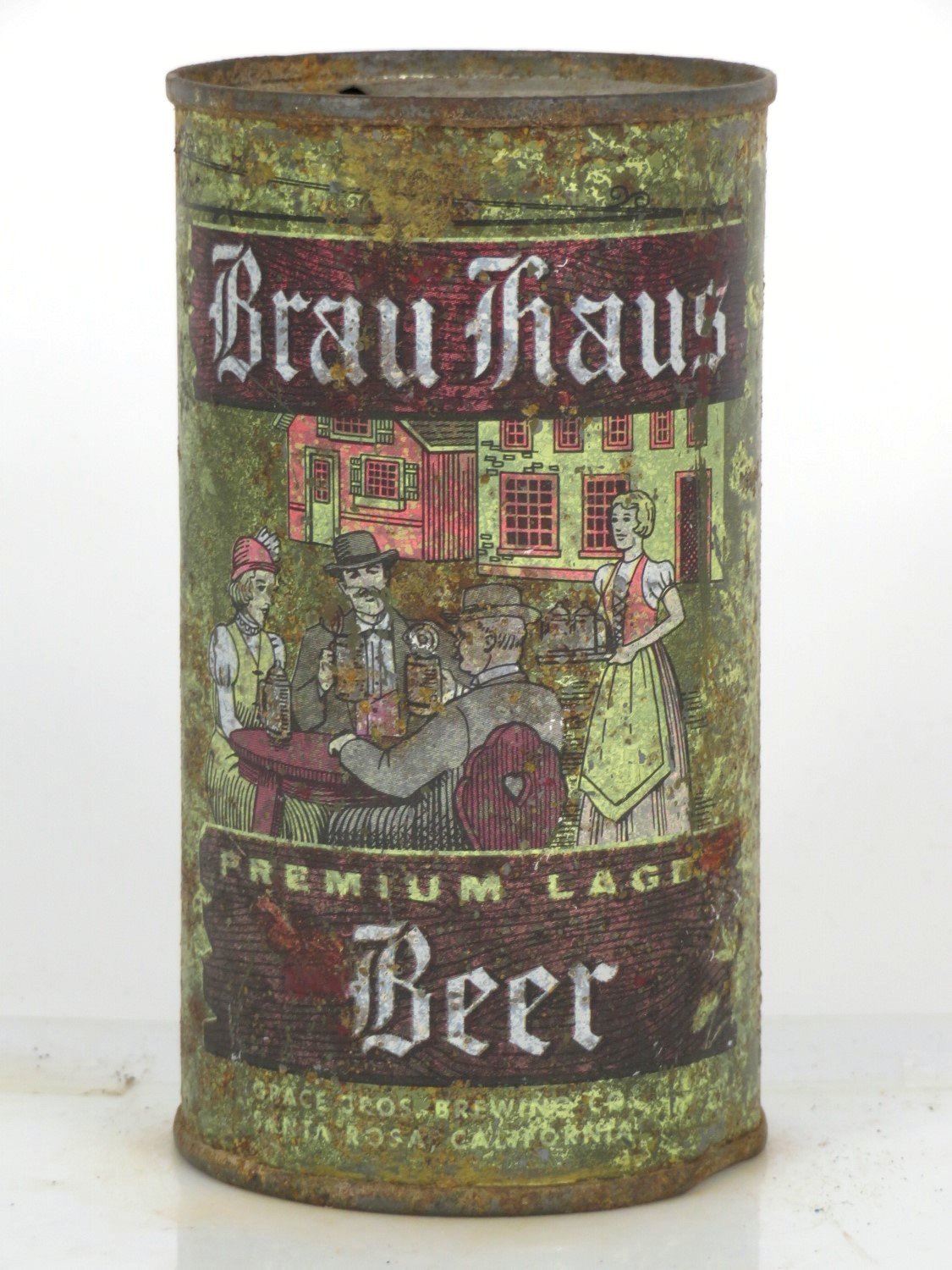Item #58470 1954 Brau Haus Beer Flat Top Can 41-05