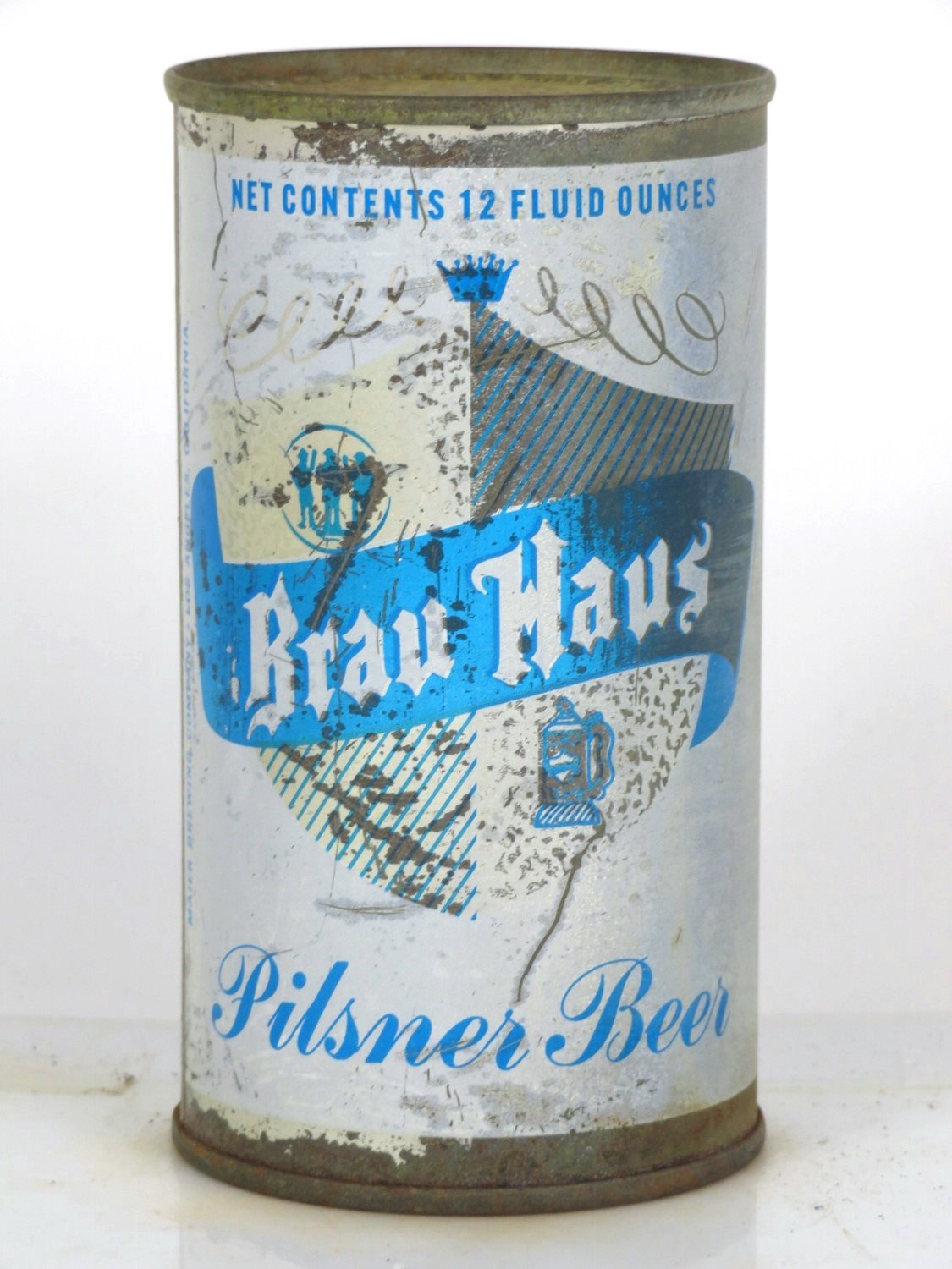 Item #59 1956 Brau Haus Pilsner Beer Flat Top Can 41-05