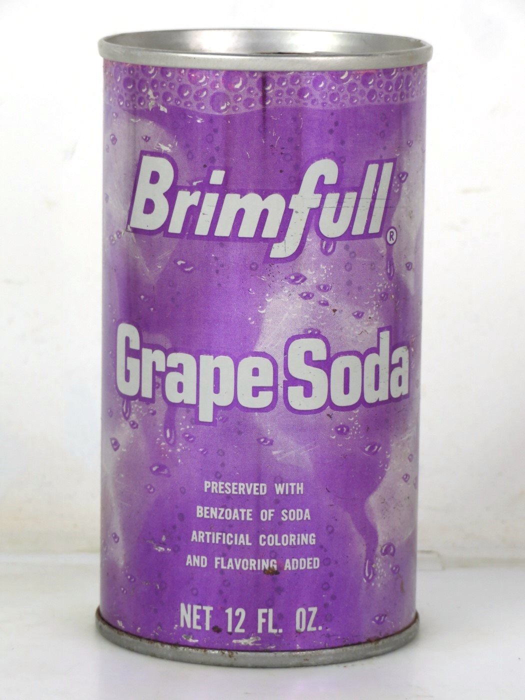 Item #103230 1972 Brimfull Grape Soda Hopkins Minnesota Tab Top Can