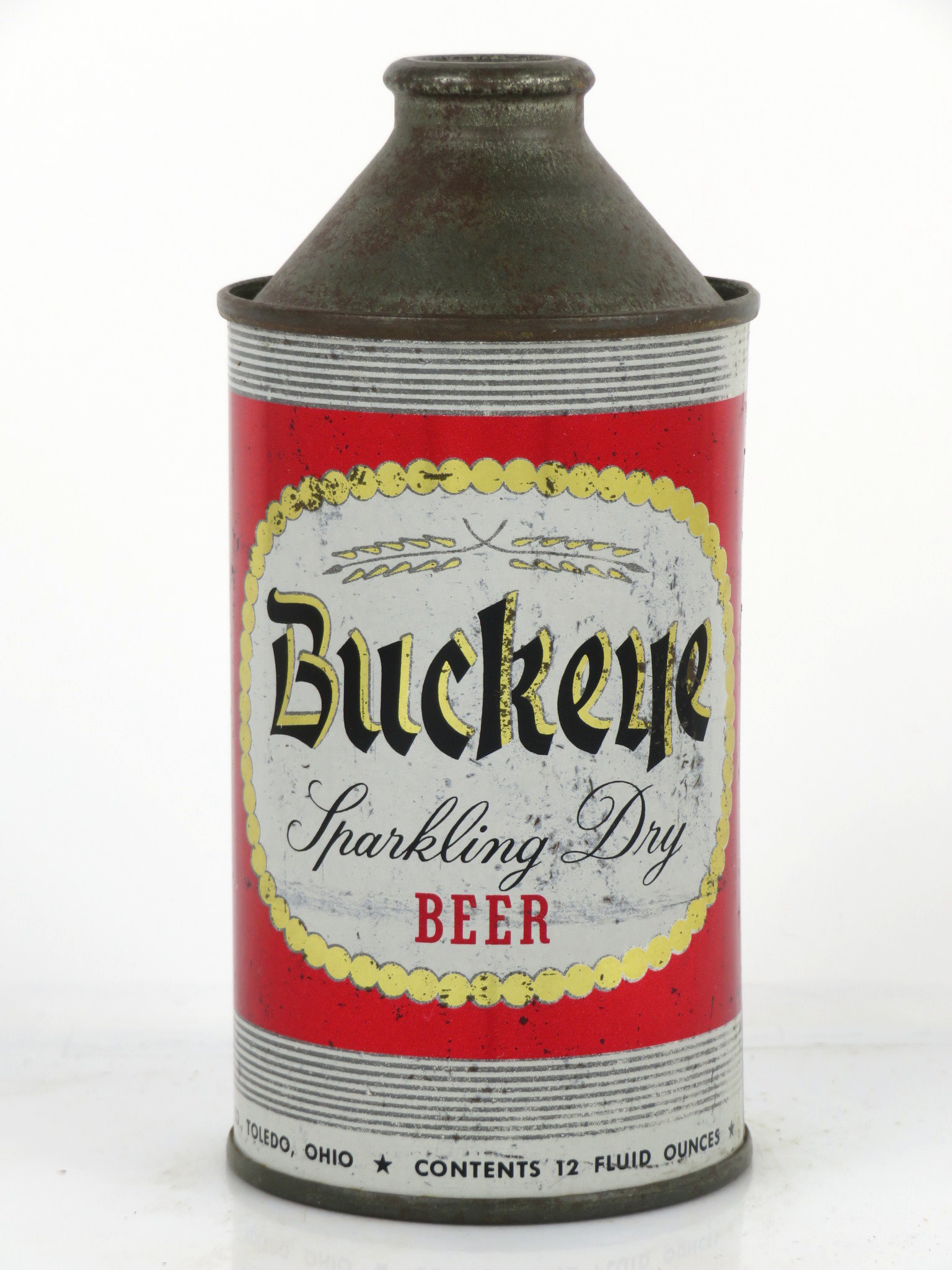 Item #3954 1956 Buckeye Sparkling Dry Beer Cone Top Can 155-13