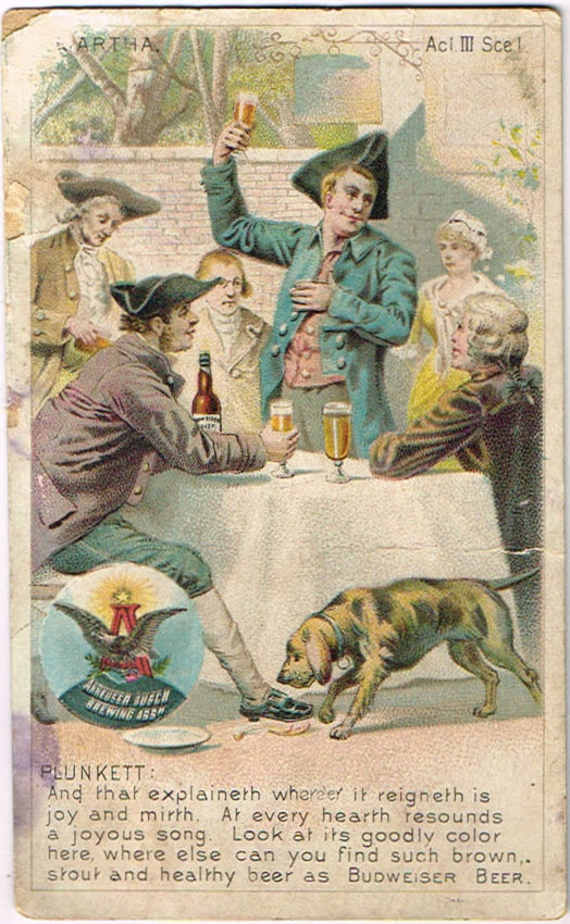 Item #90854 1895 Budweiser Beer Trade Card
