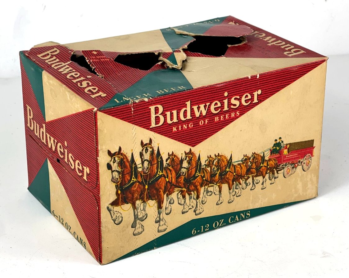 Item #94185 1958 Budweiser Beer Six-pack Holder