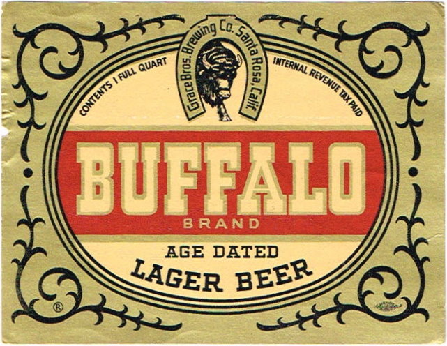 Item #45887 1945 Buffalo Lager Beer Label WS53-23V
