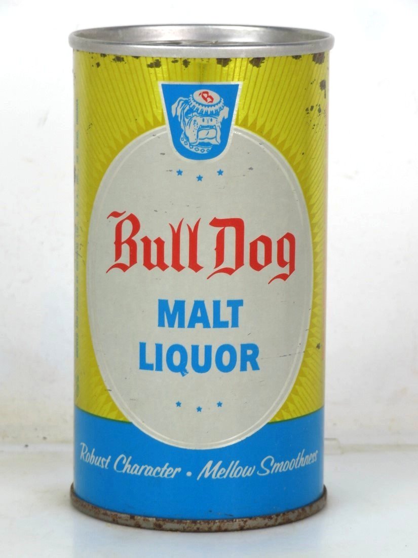 Item #28986 1967 Bull Dog Malt Liquor Tab Top Can T50-12.2f