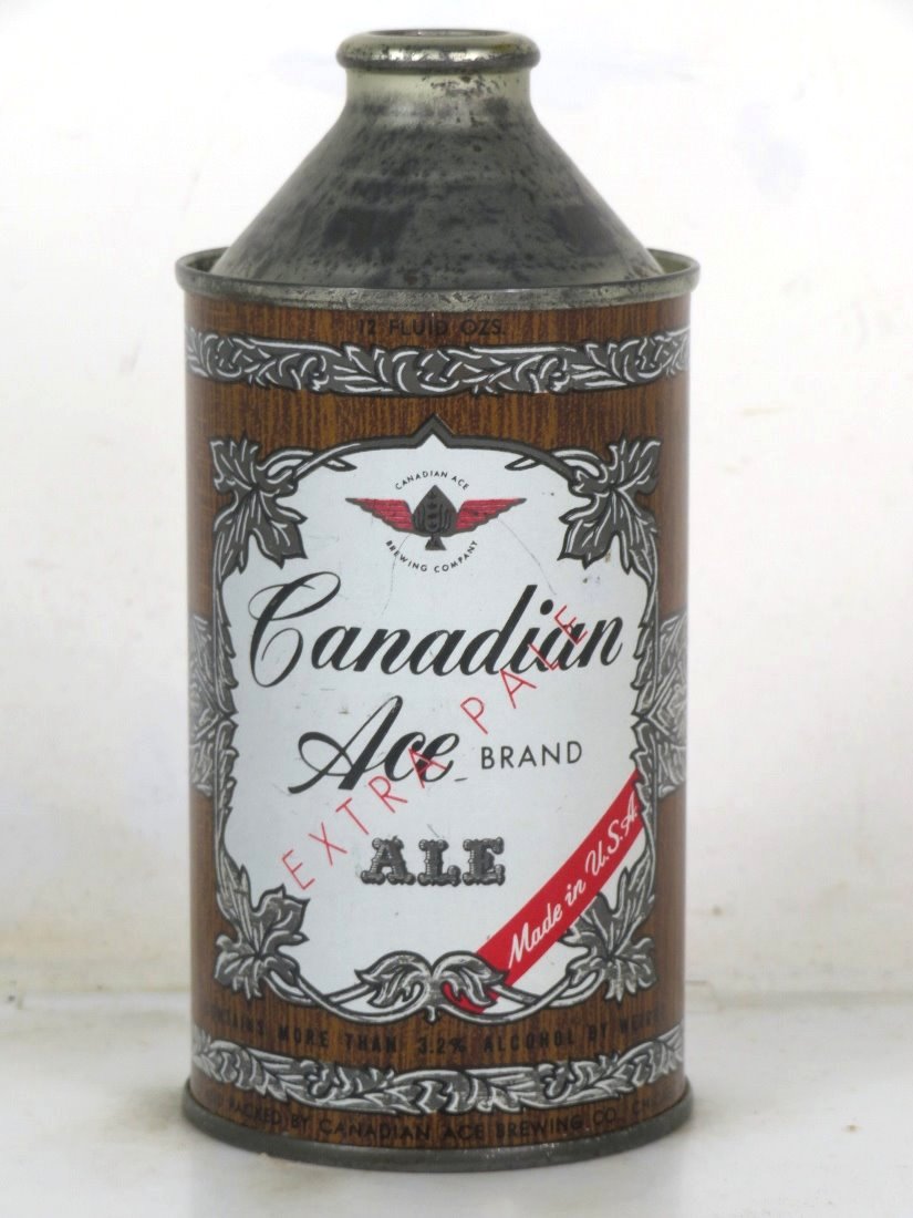 Item #53490 1952 Canadian Ace Ale Cone Top Can 156-11