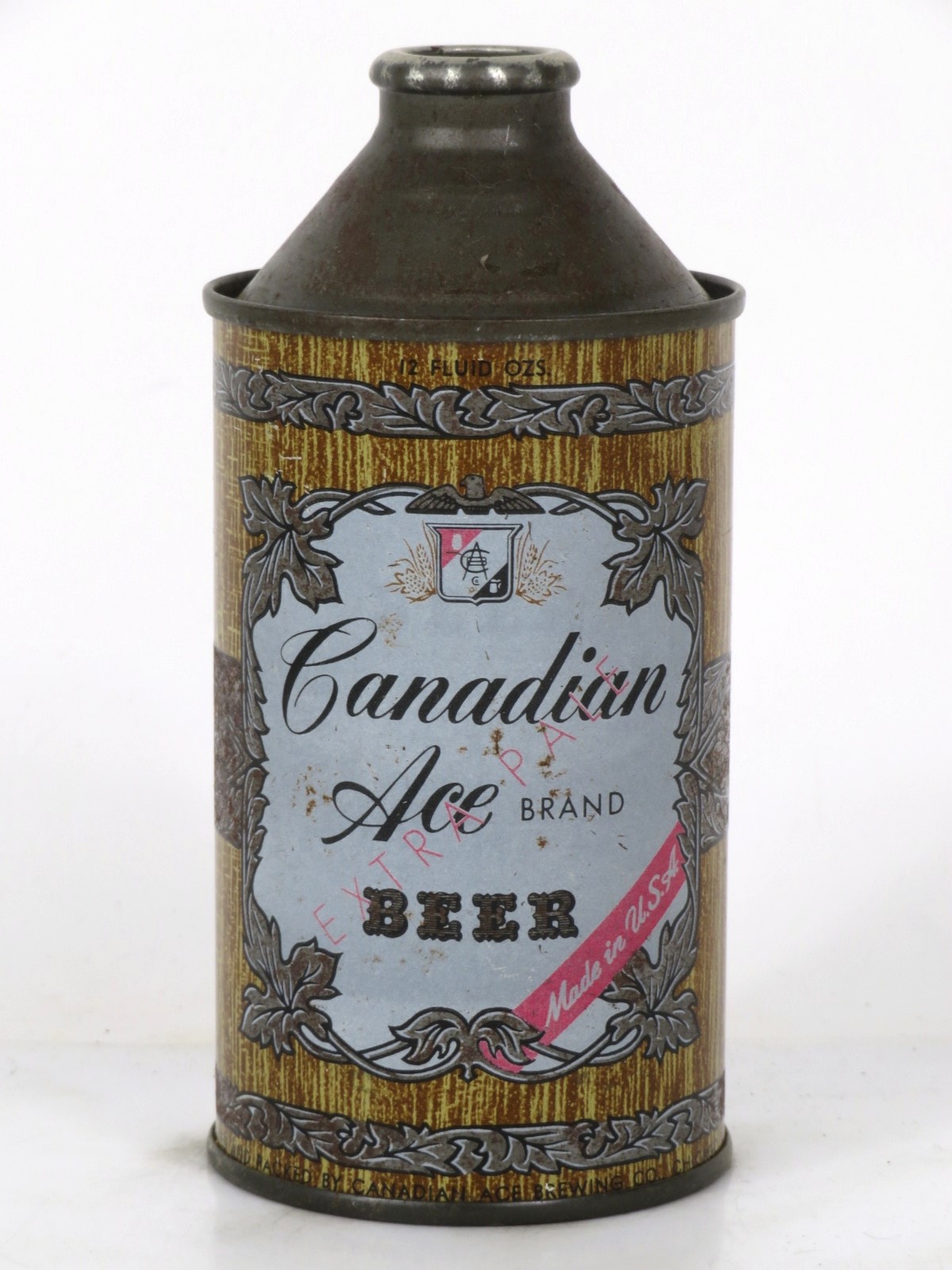 Item #20506 1952 Canadian Ace Beer Cone Top Can 156-13