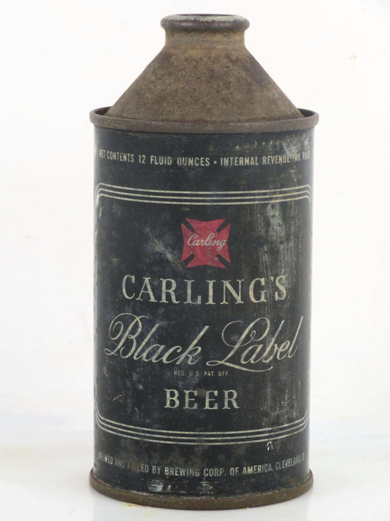 Item #81637 1947 Carling's Black Label Cone Top Can 156-29.1a
