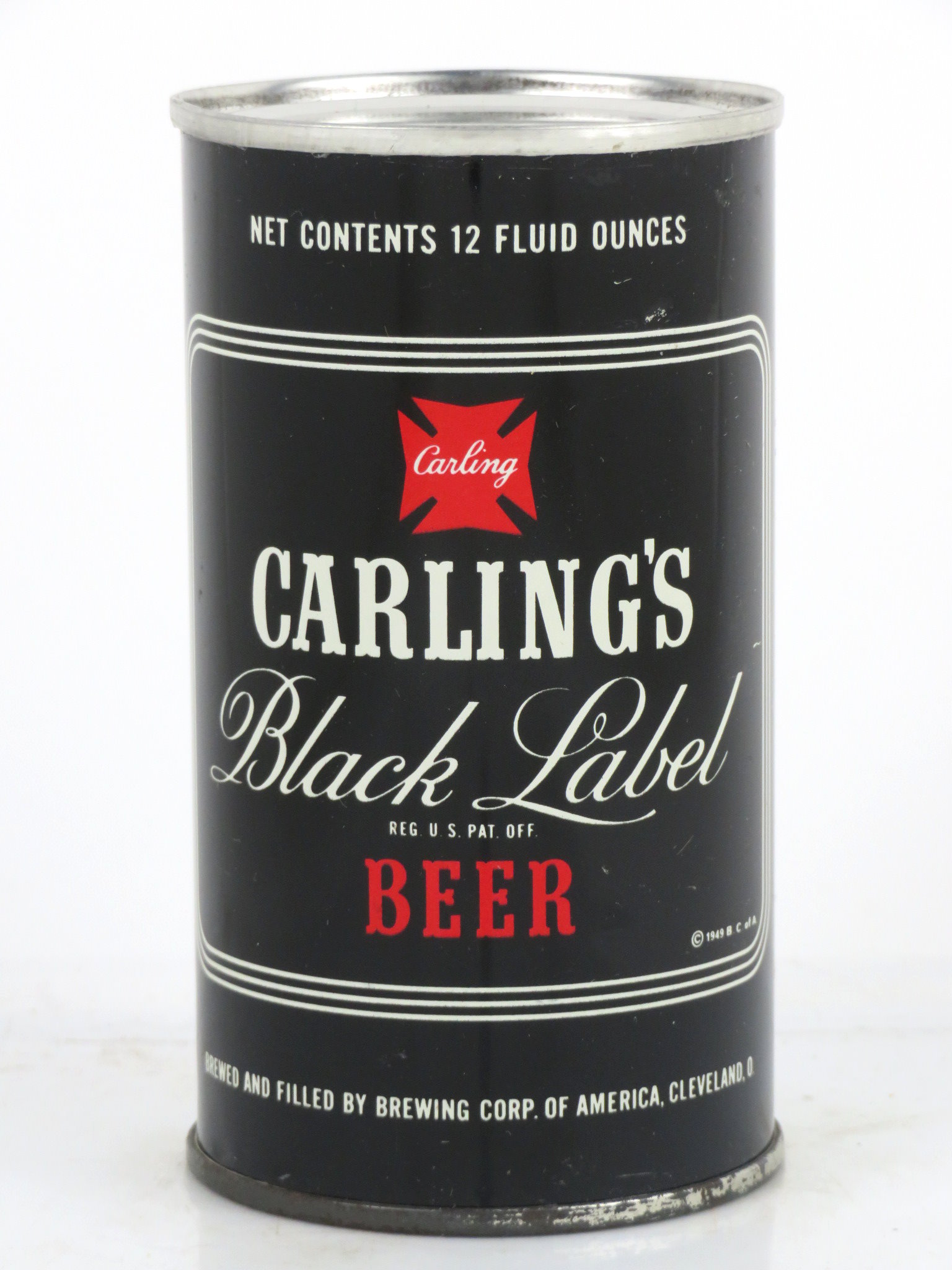 Item #29017 1952 Carling Black Label Beer Flat Top Can 38-12.2