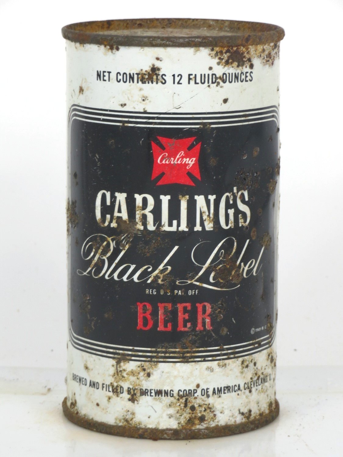 Item #44846 1955 Carling Black Label Beer Flat Top Can 38-13.1