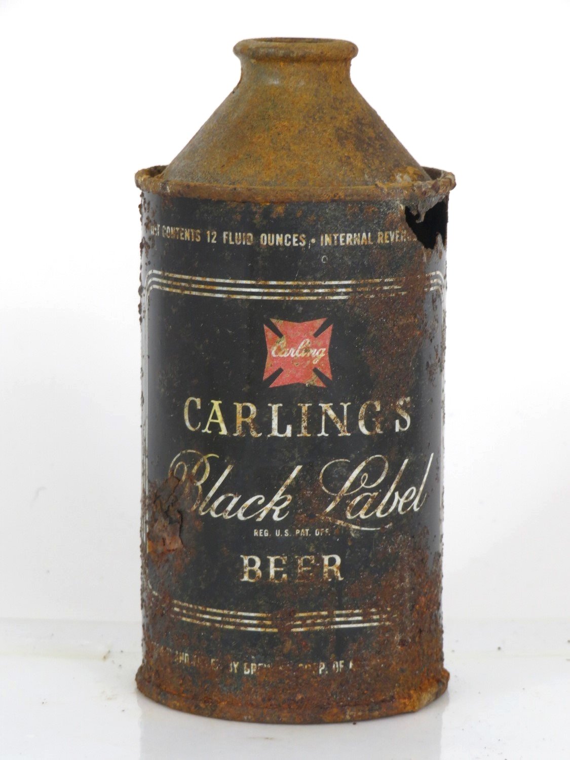 Item #88612 1946 Carling Black Label Beer Cone Top Can 156-29.2