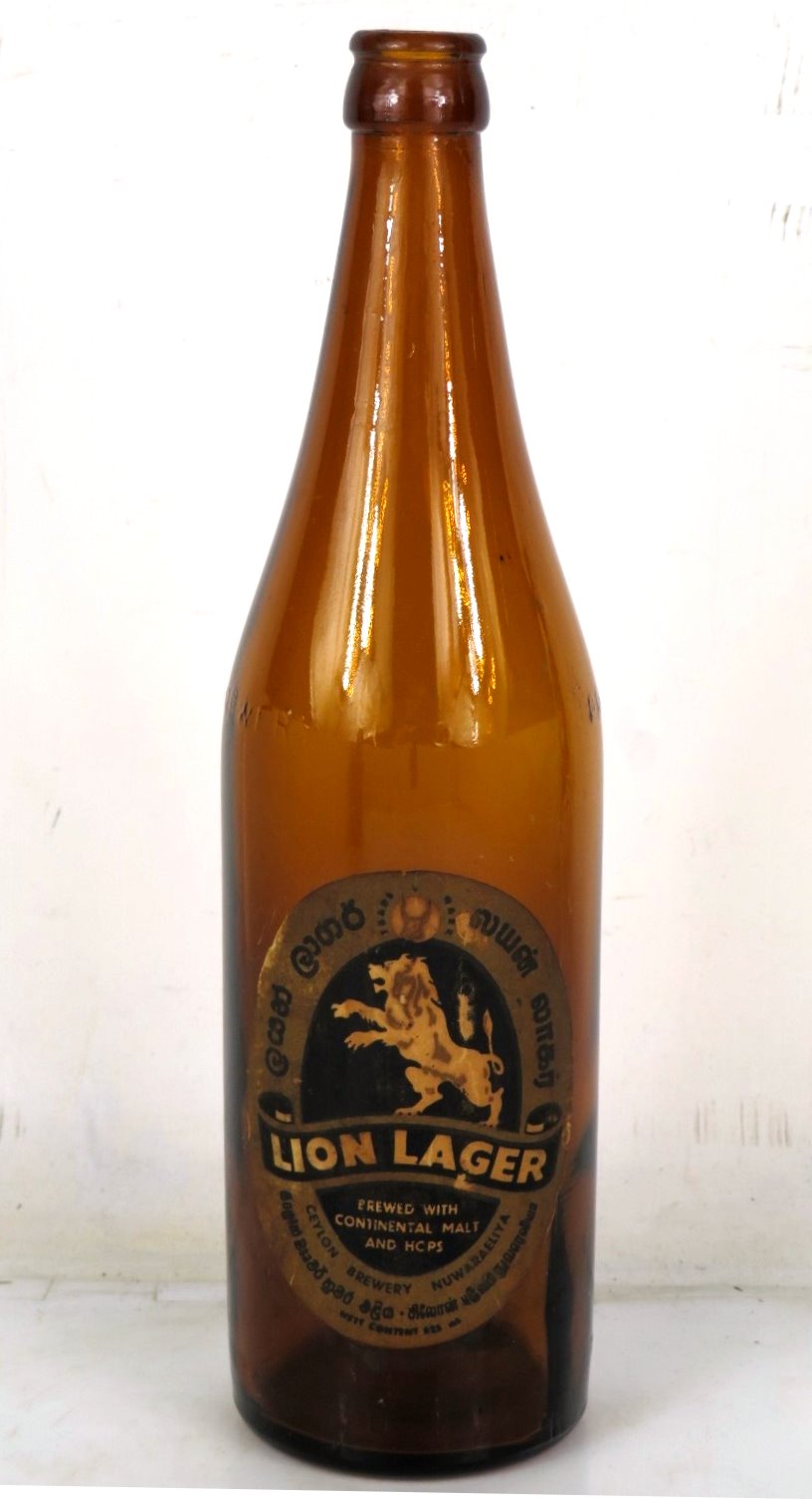 Item #101729 1955 Ceylon Lion Lager Beer Bottle