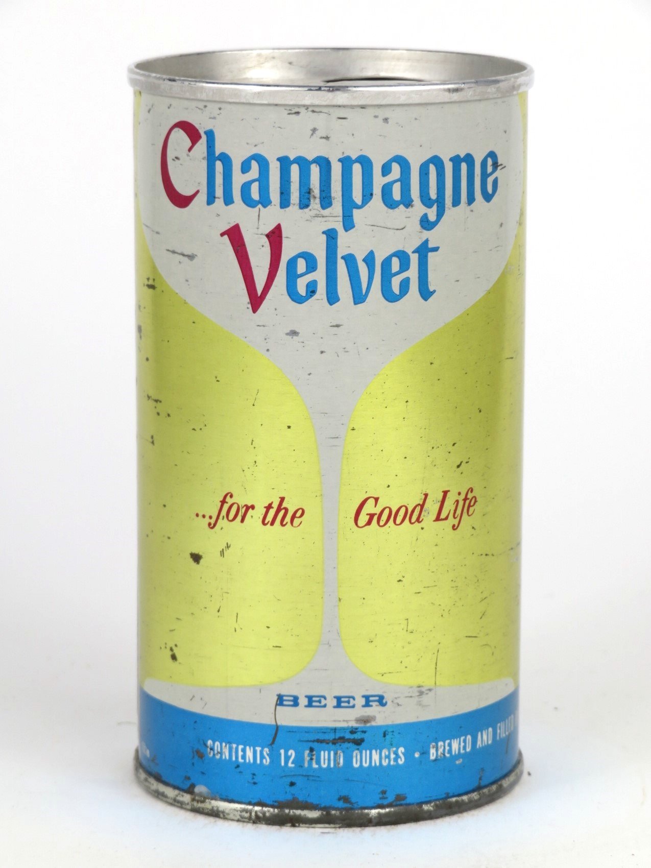 Item #1471 1968 Champagne Velvet Beer Tab Top Can T54-23