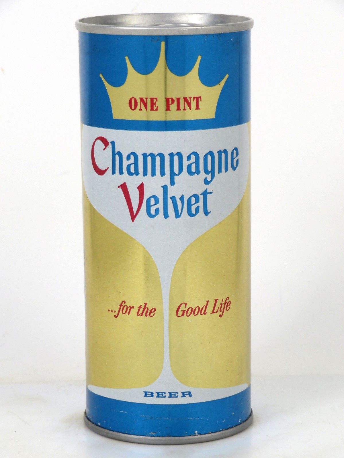 Item #6359 1970 Champagne Velvet Beer Tab Top Can T147-08