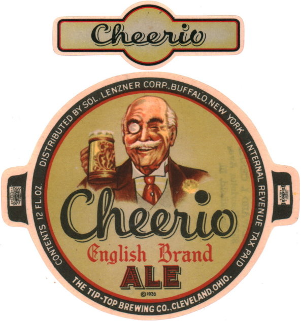 Item #92574 1939 Cheerio English Brand Ale Label OH50-12