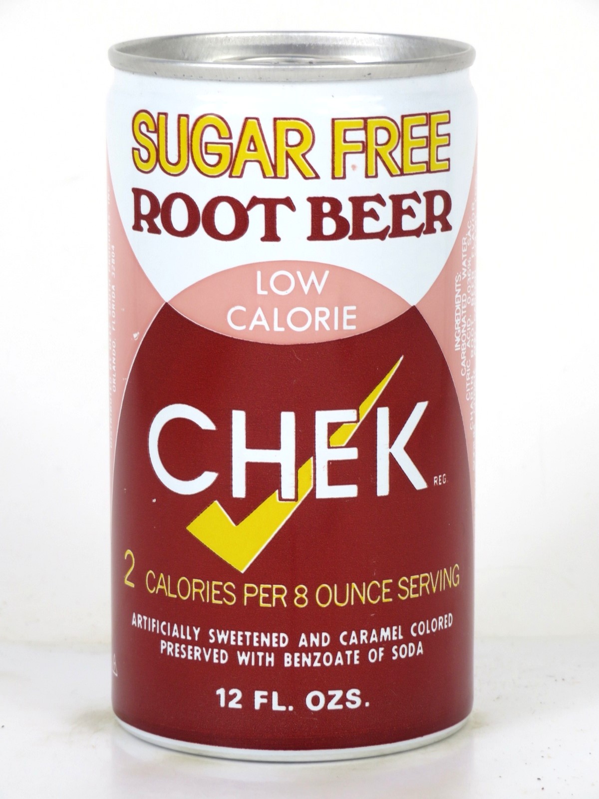 Item #98915 1975 Chek Diet Root Beer Orlando Florida Tab Top Can