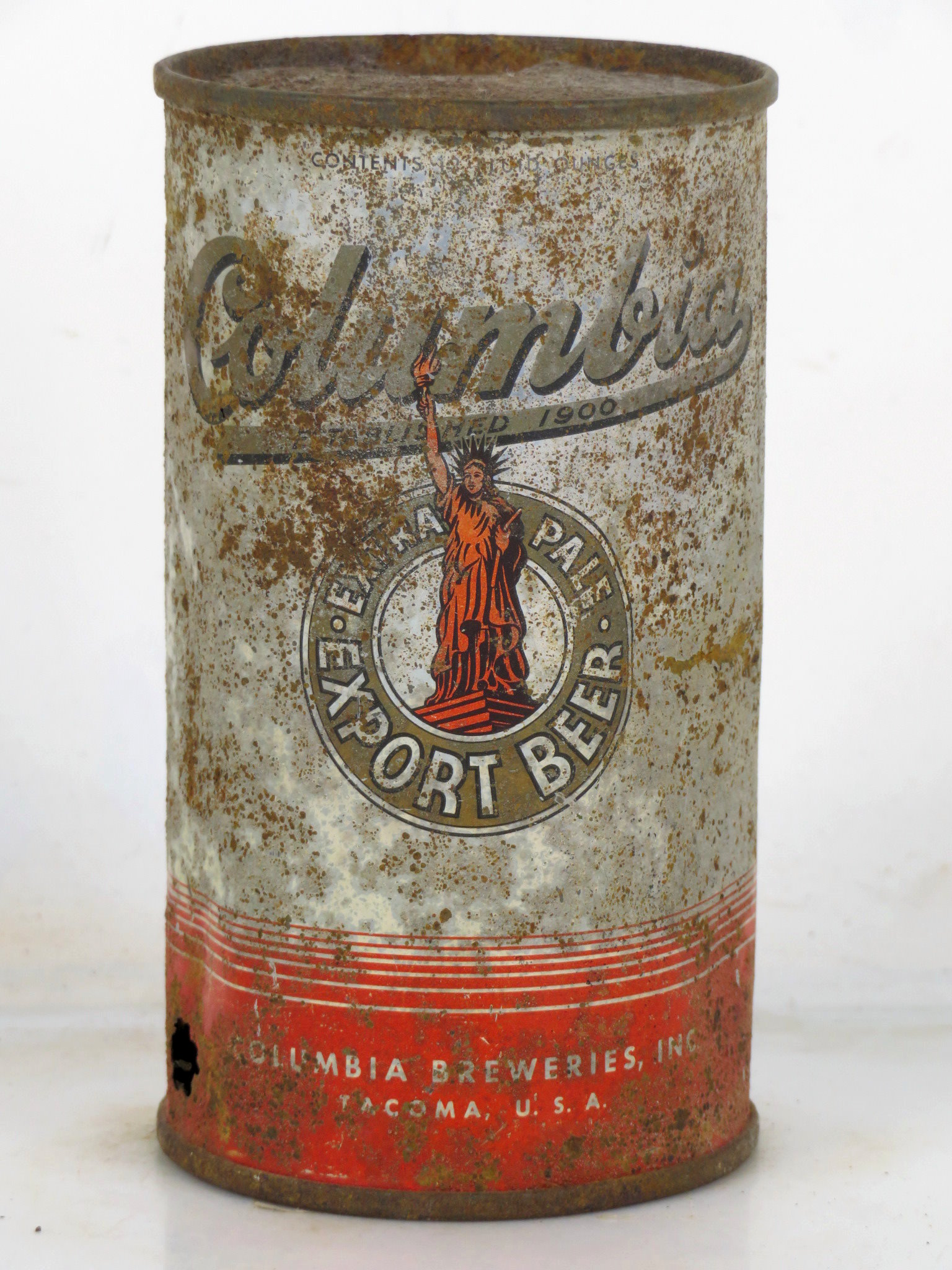 Item #97236 1938 Columbia Export Beer Flat Top Can OI-184