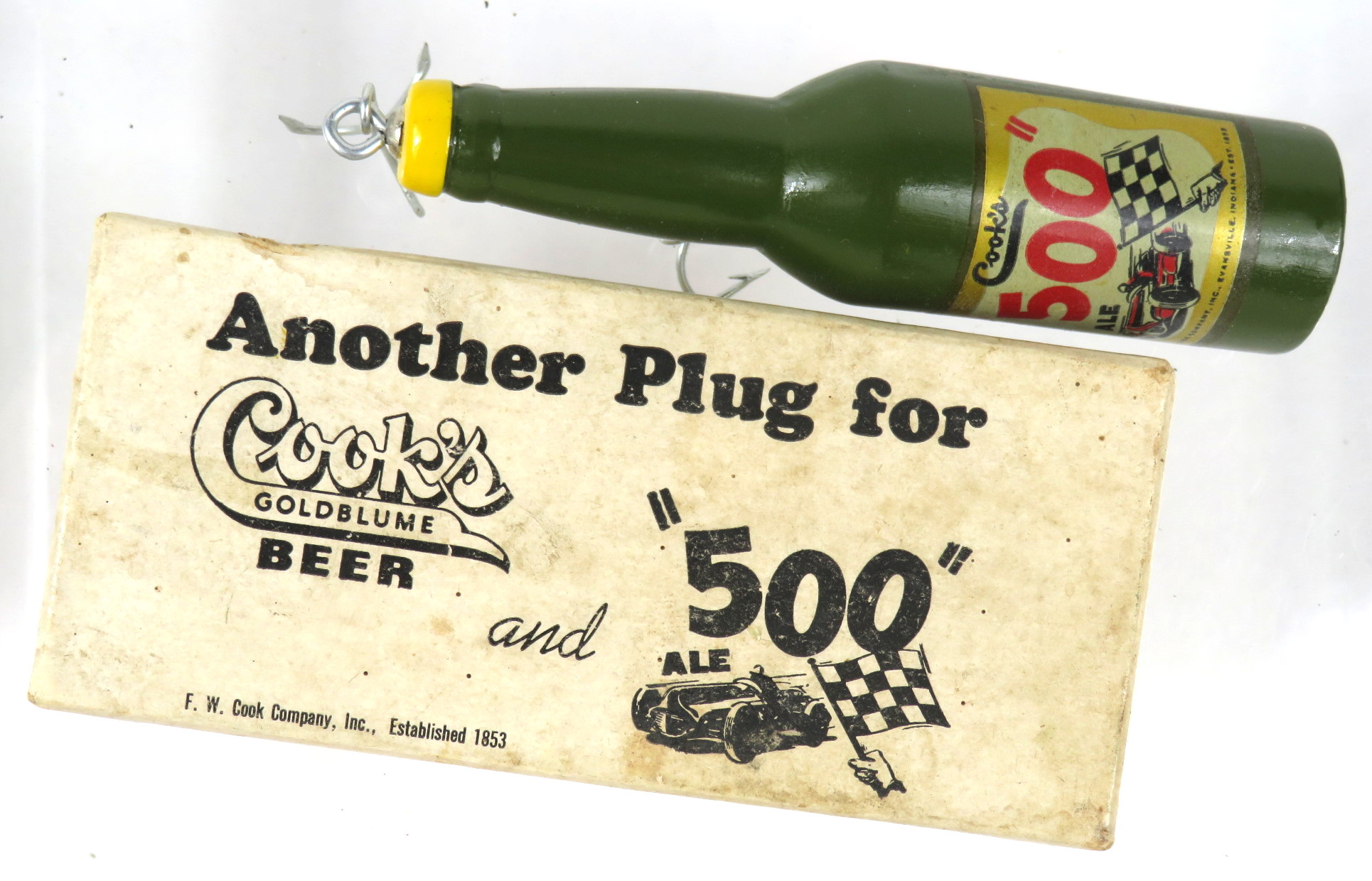 Item #79823 1952 Cook's 500 Ale Fishing Lure