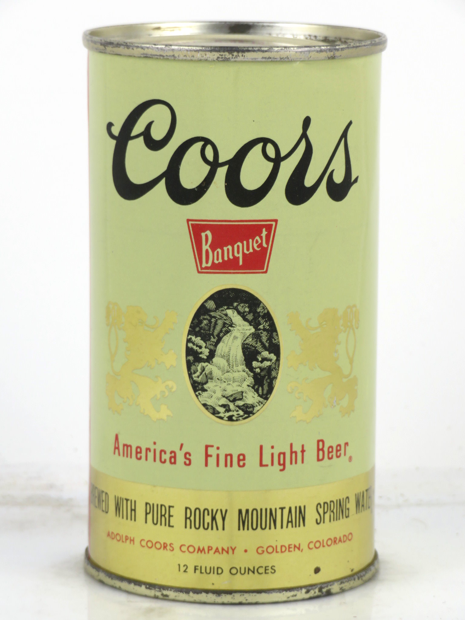 Item #96111 1958 Coors Banquet Beer Flat Top Can 51-24.2a