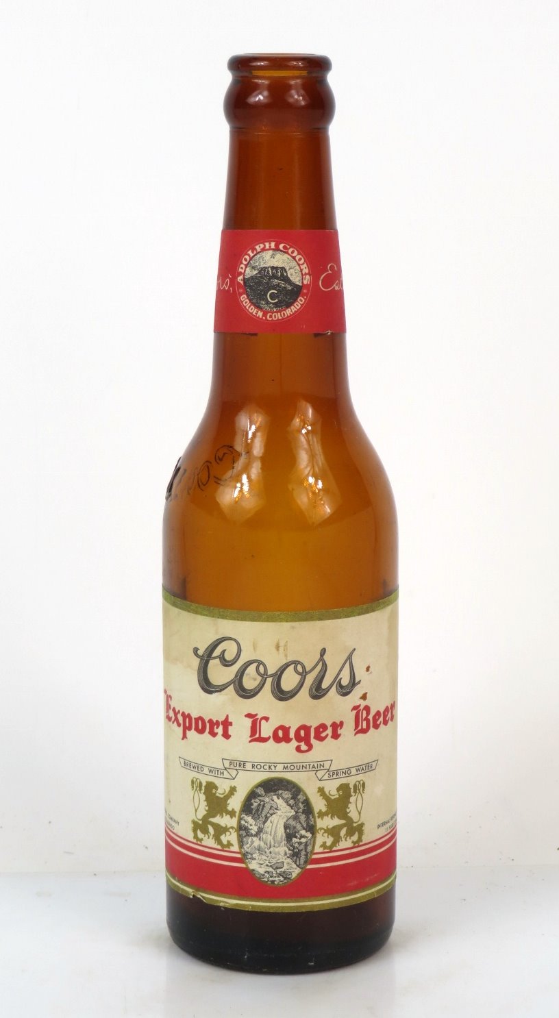 Item #1813 1945 Coors Export Lager Beer Bottle