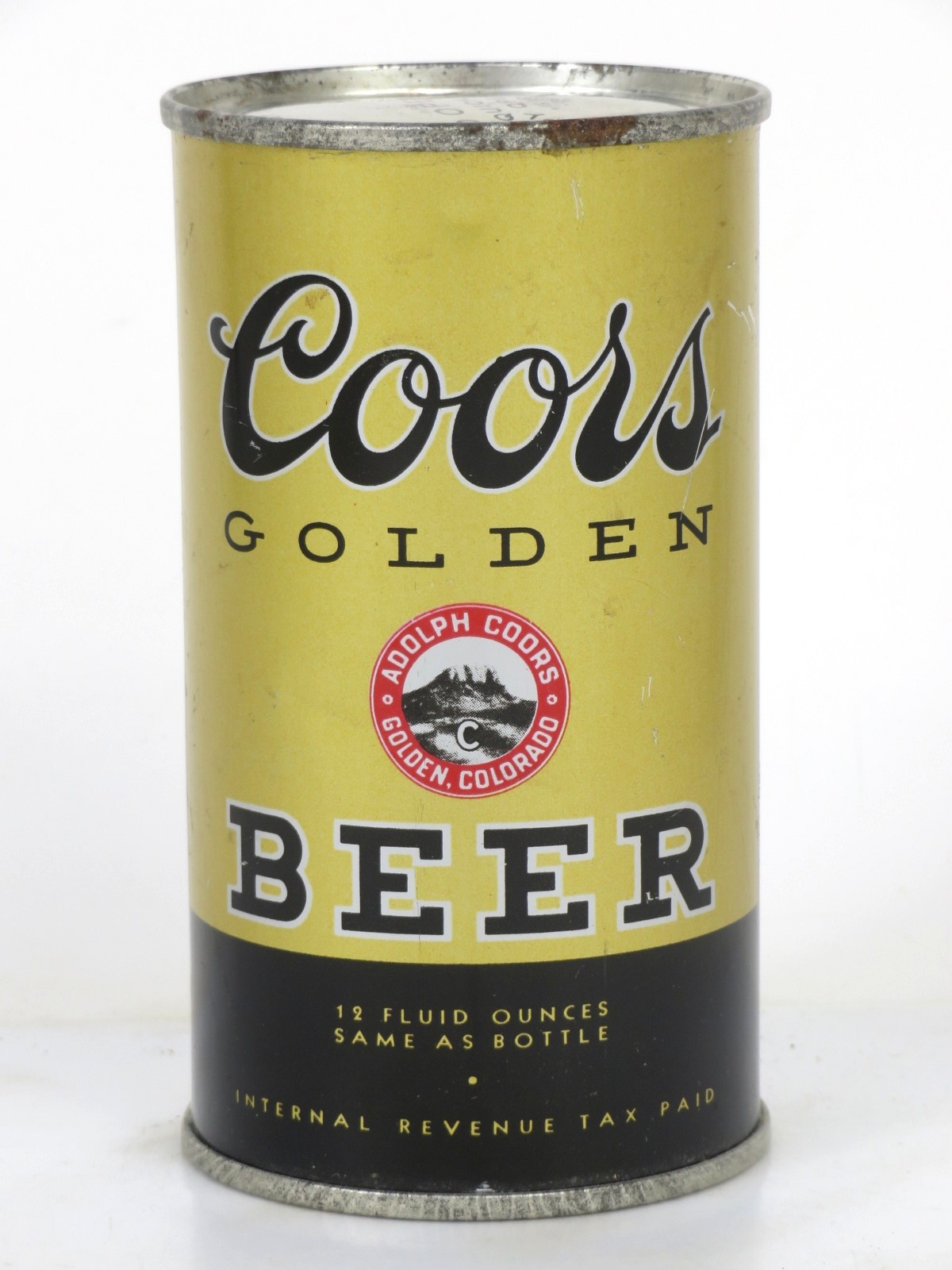 Item #21475 1938 Coors Golden Beer Flat Top Can 51-17