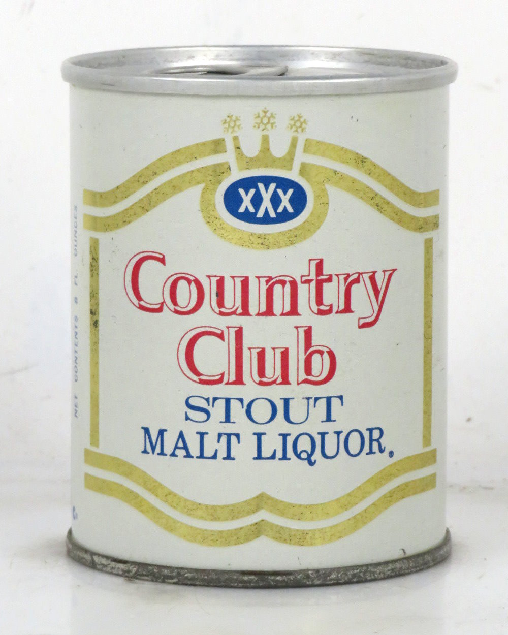 Item #100008 1968 Country Club Malt Stout Liquor 7 to 8oz Can T28-21.2b