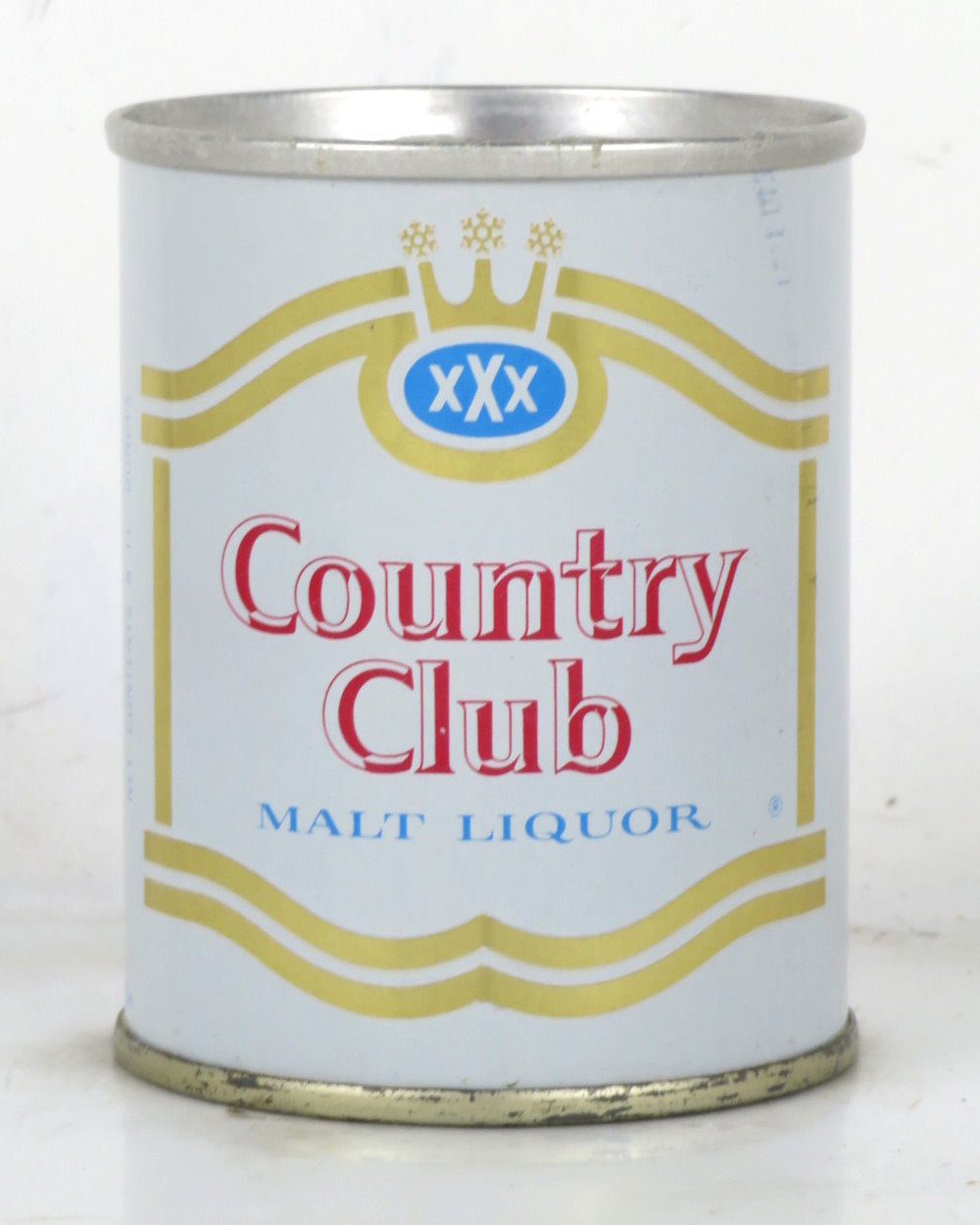 Item #100009 1968 Country Club Malt Stout Liquor Zip Top 7 to 8oz Can ...