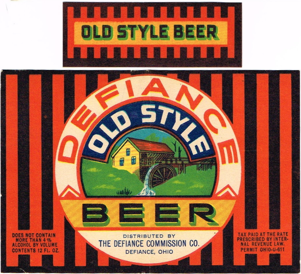 Item #110243 1934 Definace Old Style Beer Label OH64-23