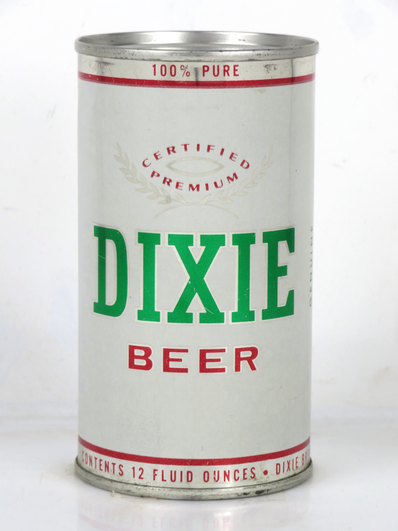 Item #829 1958 Dixie Beer Flat Top Can 54-01