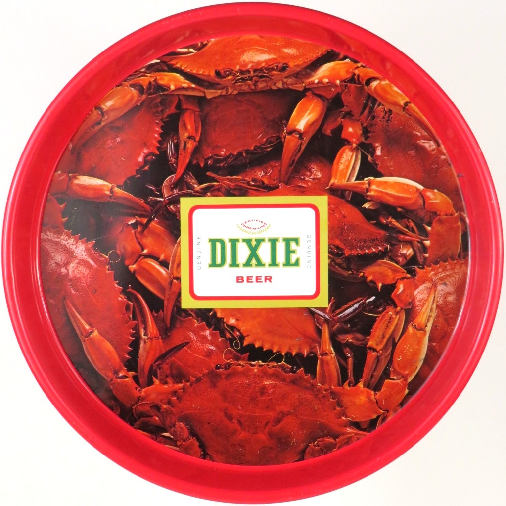 Item #11643 1969 Dixie Genuine Beer "Crab Boil" Serving Tray