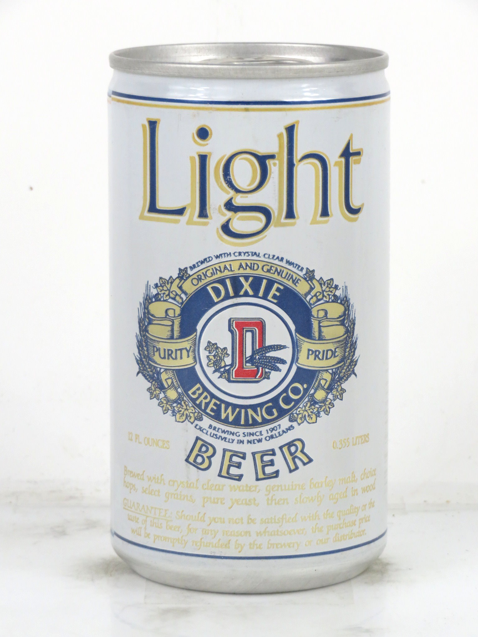 Item #96937 1982 Dixie Light Beer Tab Top Can No Ref.