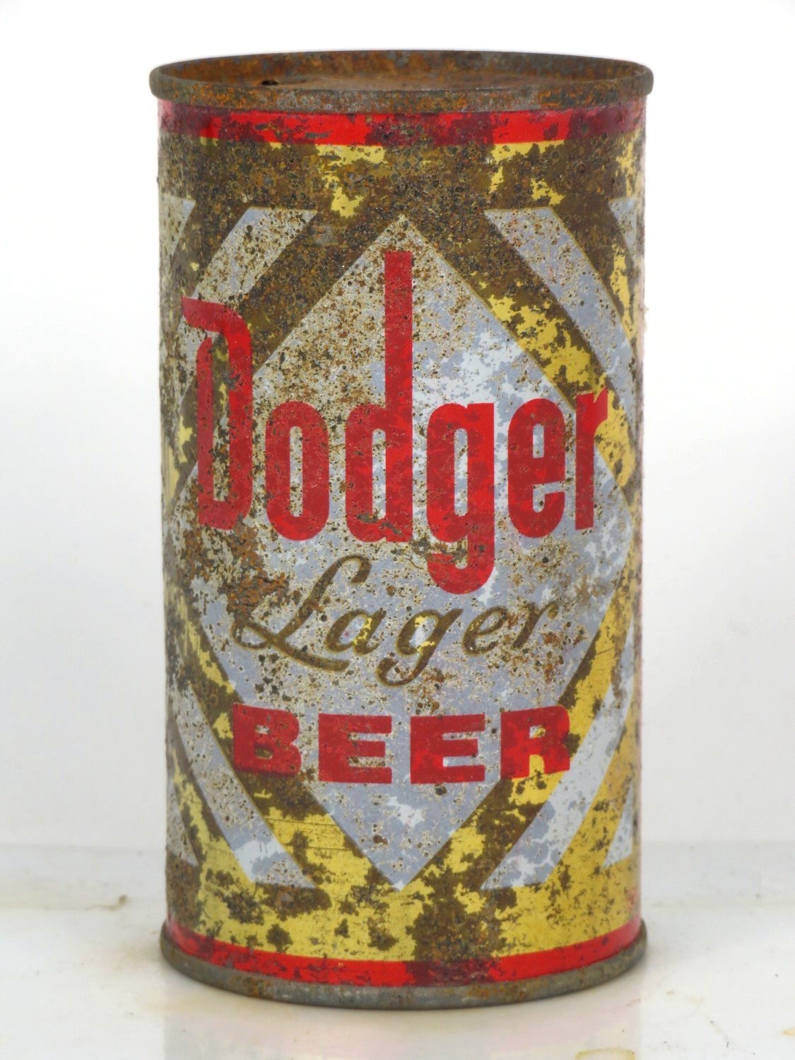 Item #20492 1960 Dodger Lager Beer Flat Top Can 54-17