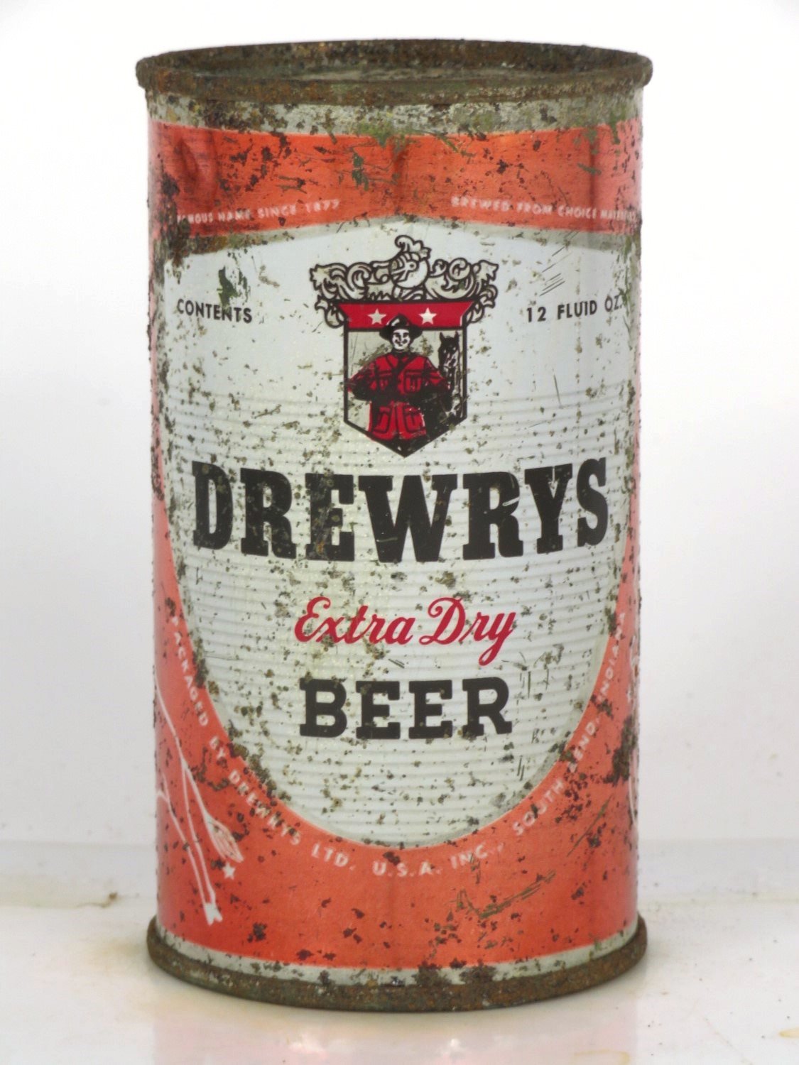 Item #11000 1956 Drewrys Extra Dry Beer Taurus/Gemini Flat Top Can 56-28