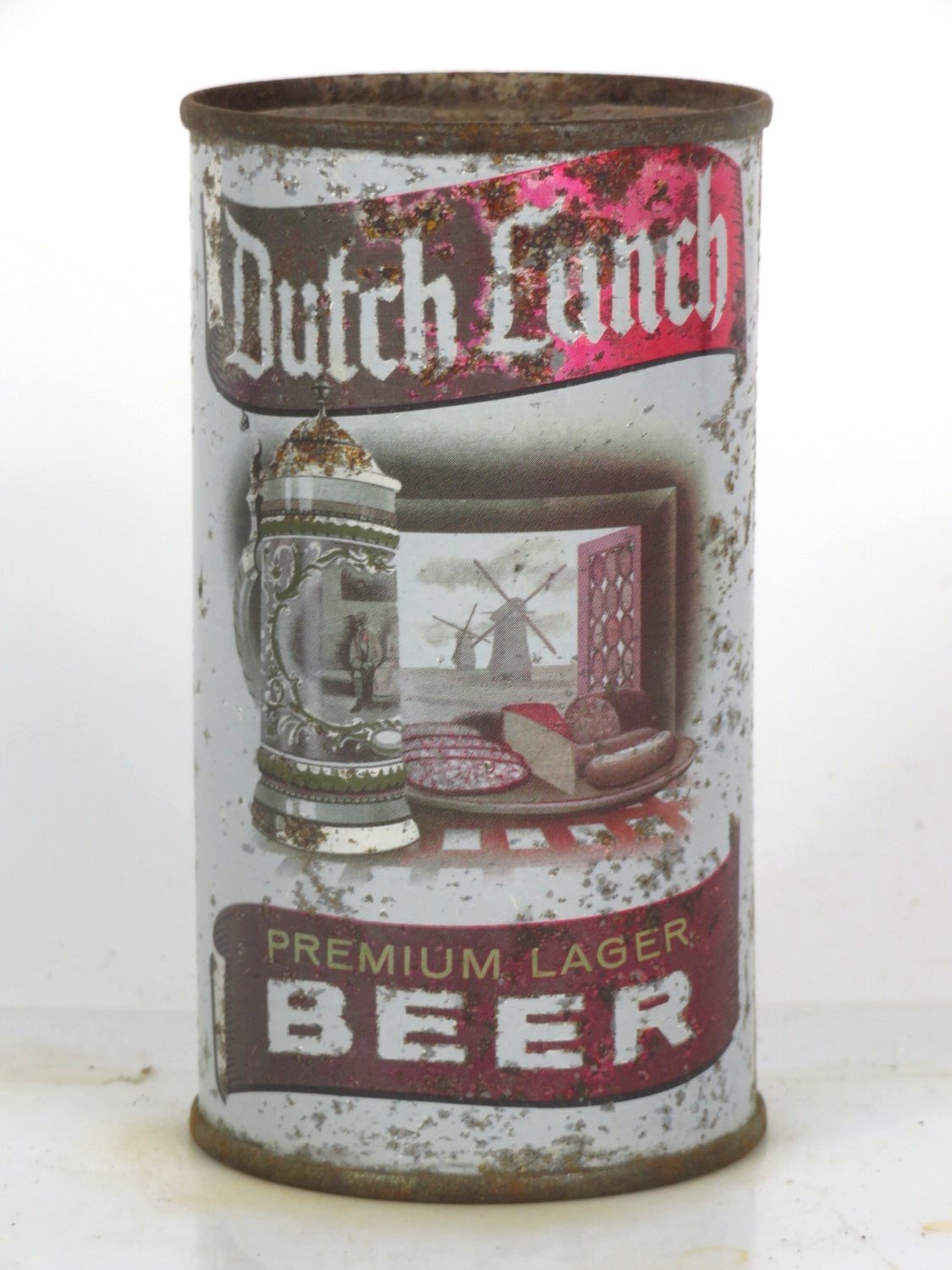 Item #33168 1960 Dutch Lunch Premium Lager Beer Flat Top Can 57-33