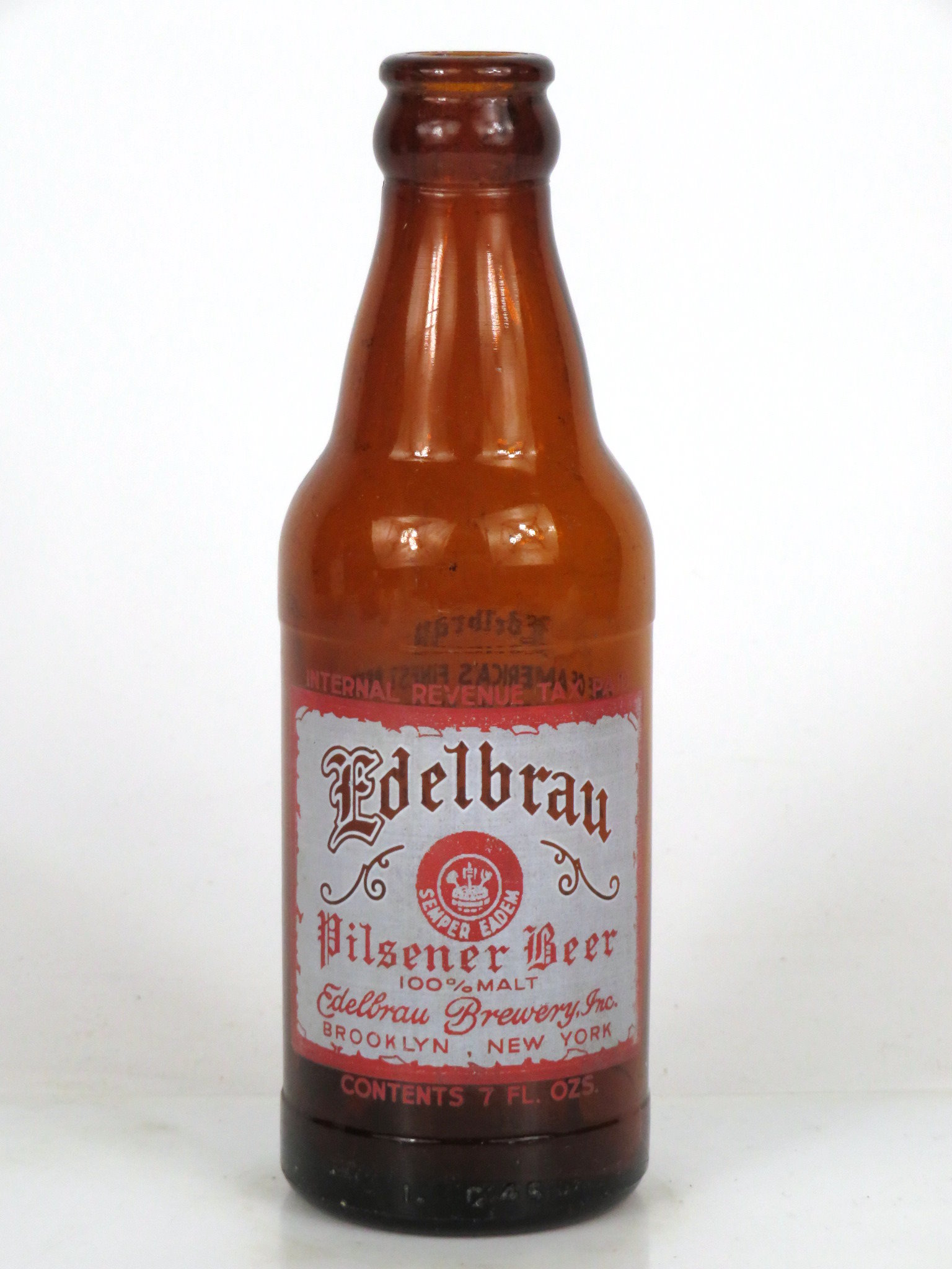 Item #49796 1947 Edelbrau Pilsener Beer ACL Bottle
