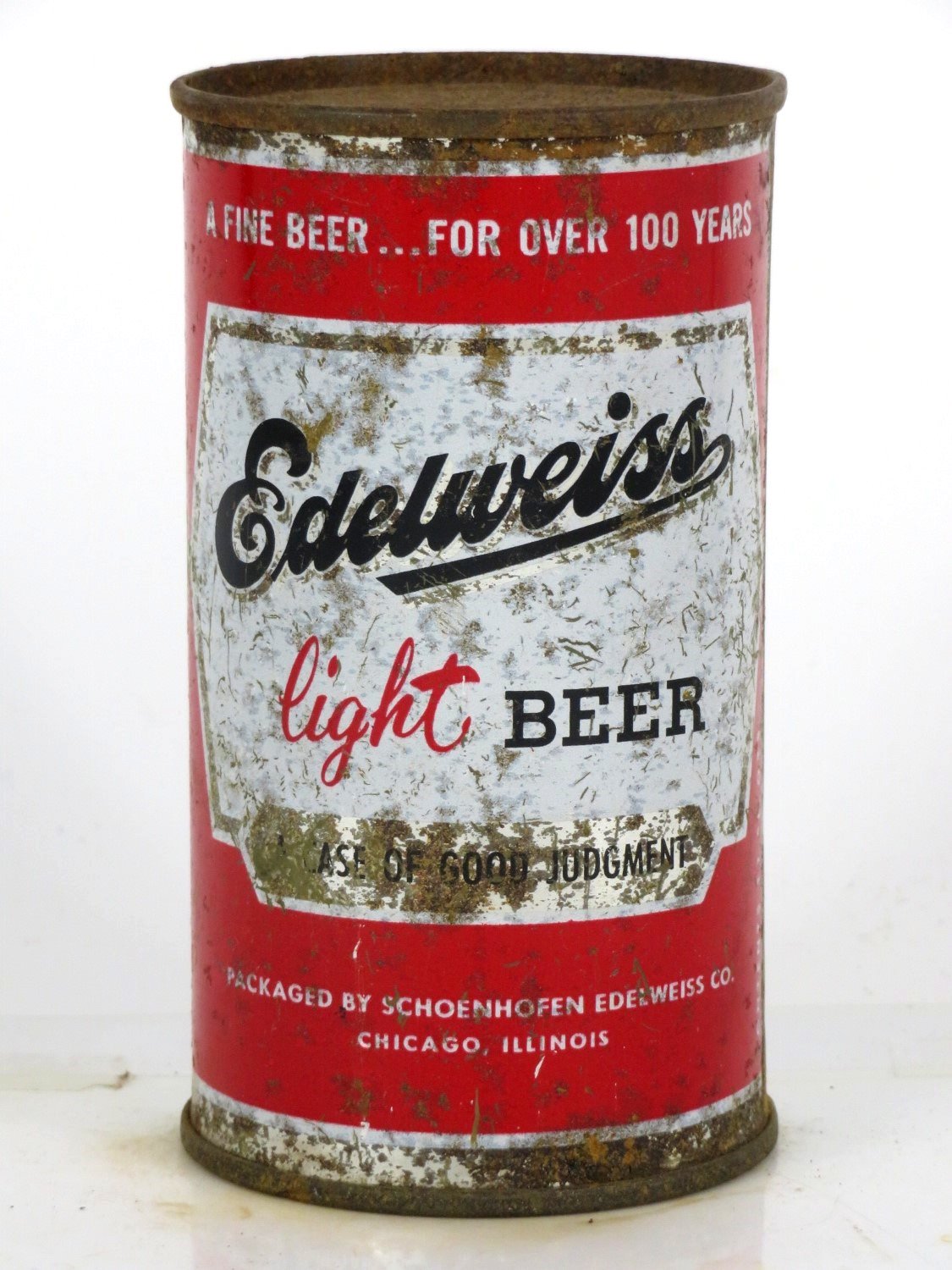 Item #97123 1954 Edelweiss Light Beer Flat Top Can 59-04.3