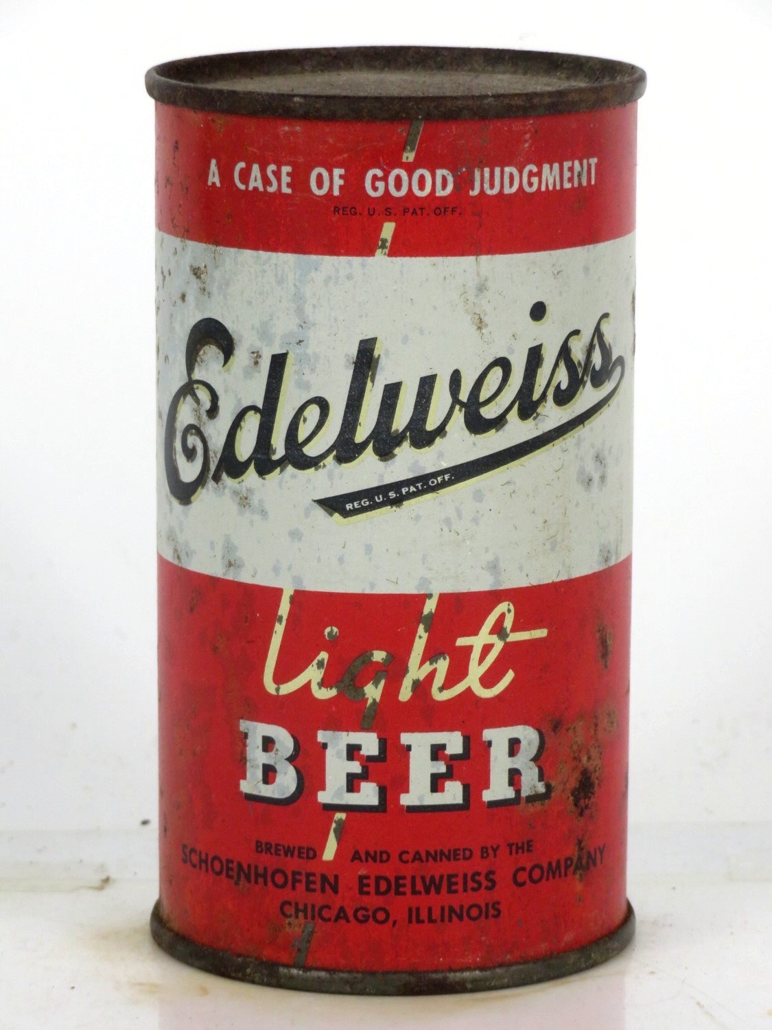 Item #98658 1951 Edelweiss Light Beer Flat Top Can 59-01