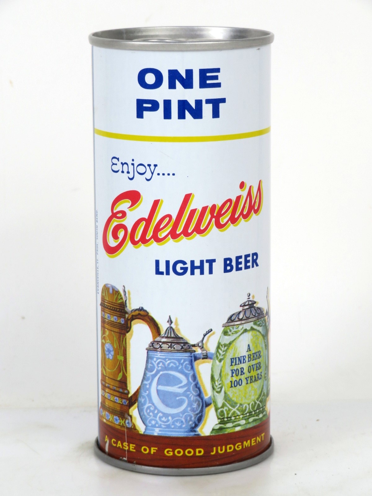 Item #98797 1972 Edelweiss Light Beer Tab Top Can T149-14