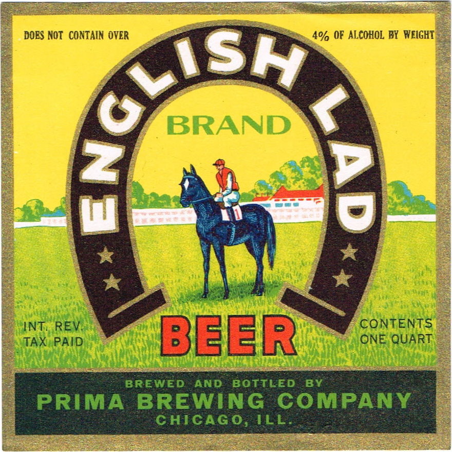 Item #36742 1938 English Lad Beer Label IL42-04