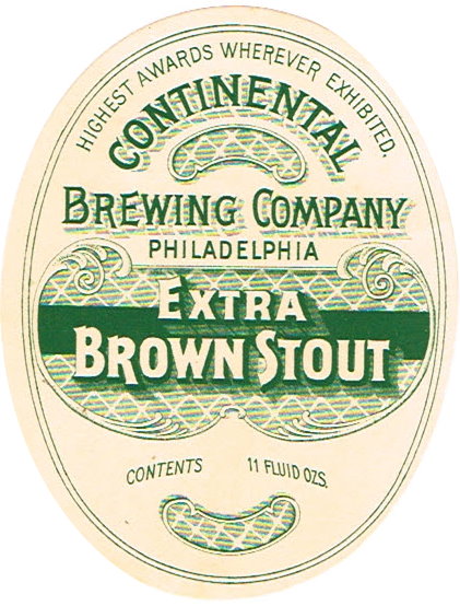 Item #2920 1910 Extra Brown Stout Label PA69-21