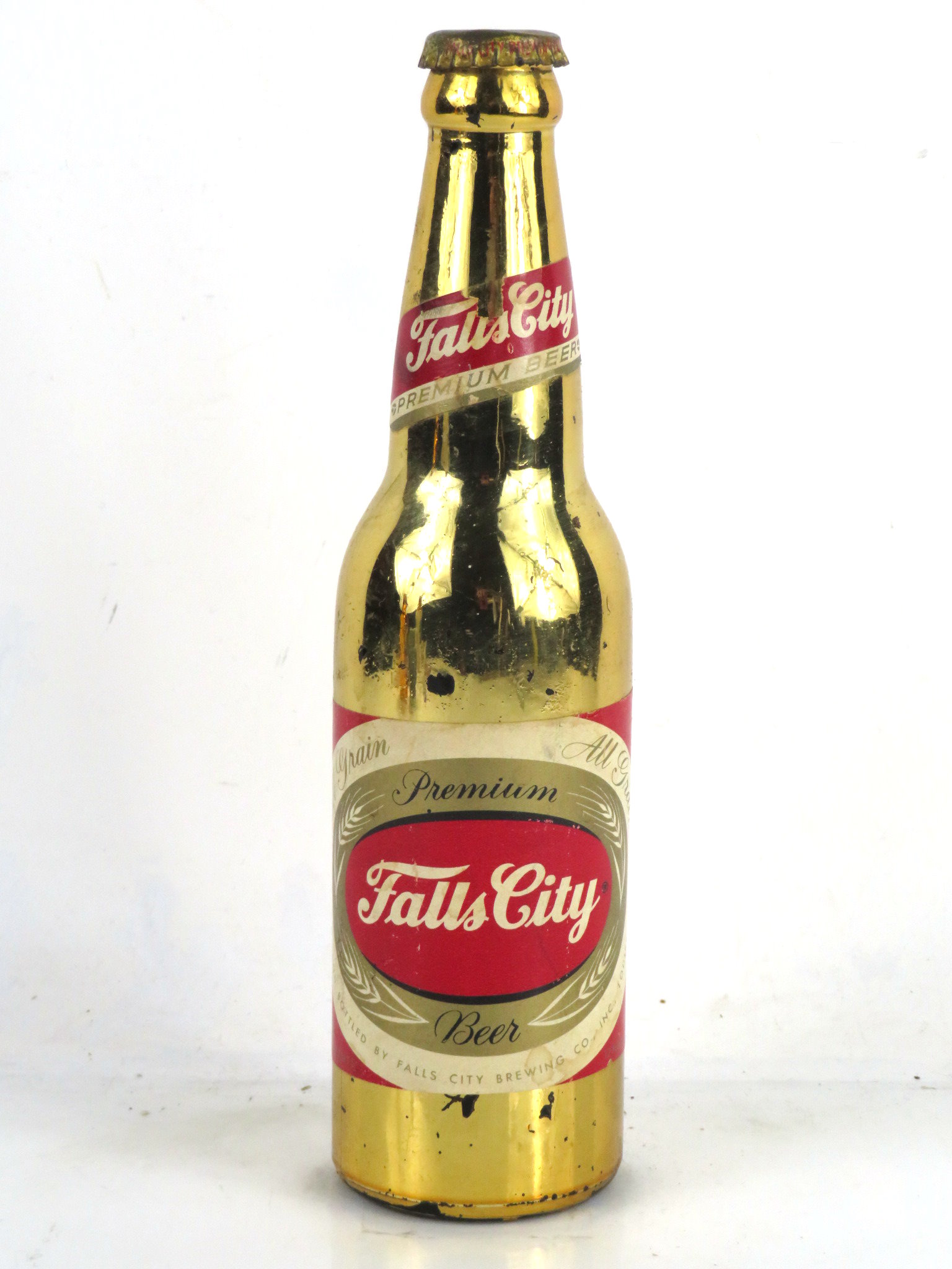 Item #99413 1955 Falls City Beer 50th Anniversary Gold Bottle