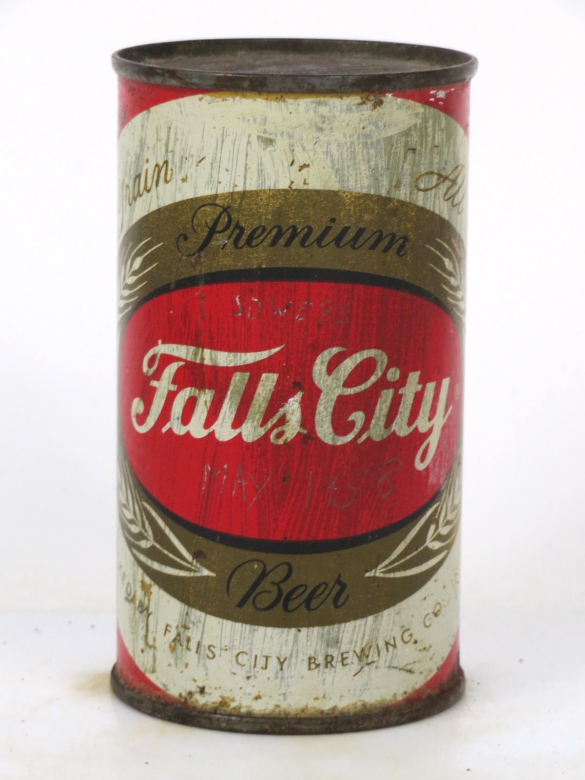 Item #93218 1960 Falls City Premium Beer Flat Top Can 61-30v.1 Unpictured