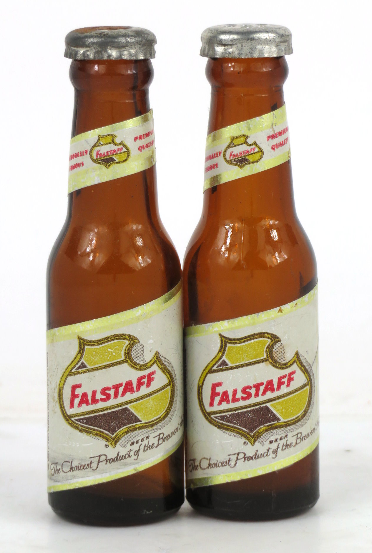 Item #18414 1958 Falstaff Beer S&P Set Mini Bottle