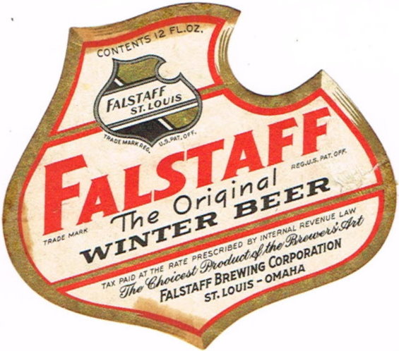 Item #2868 1936 Falstaff Winter Beer Label CS130-24
